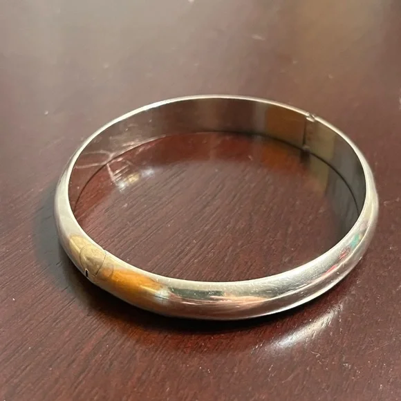 Fas | Jewelry | Vintage Estate 925 Sterling Fas Hinged Cuff | Poshmark